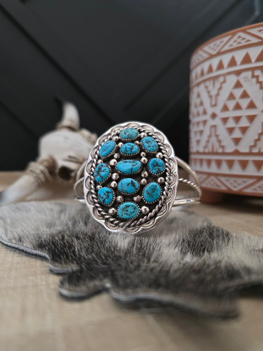 CHESTER CHARLEY KINGMAN TURQUOISE CUFF – Kittie K Ranch and Co