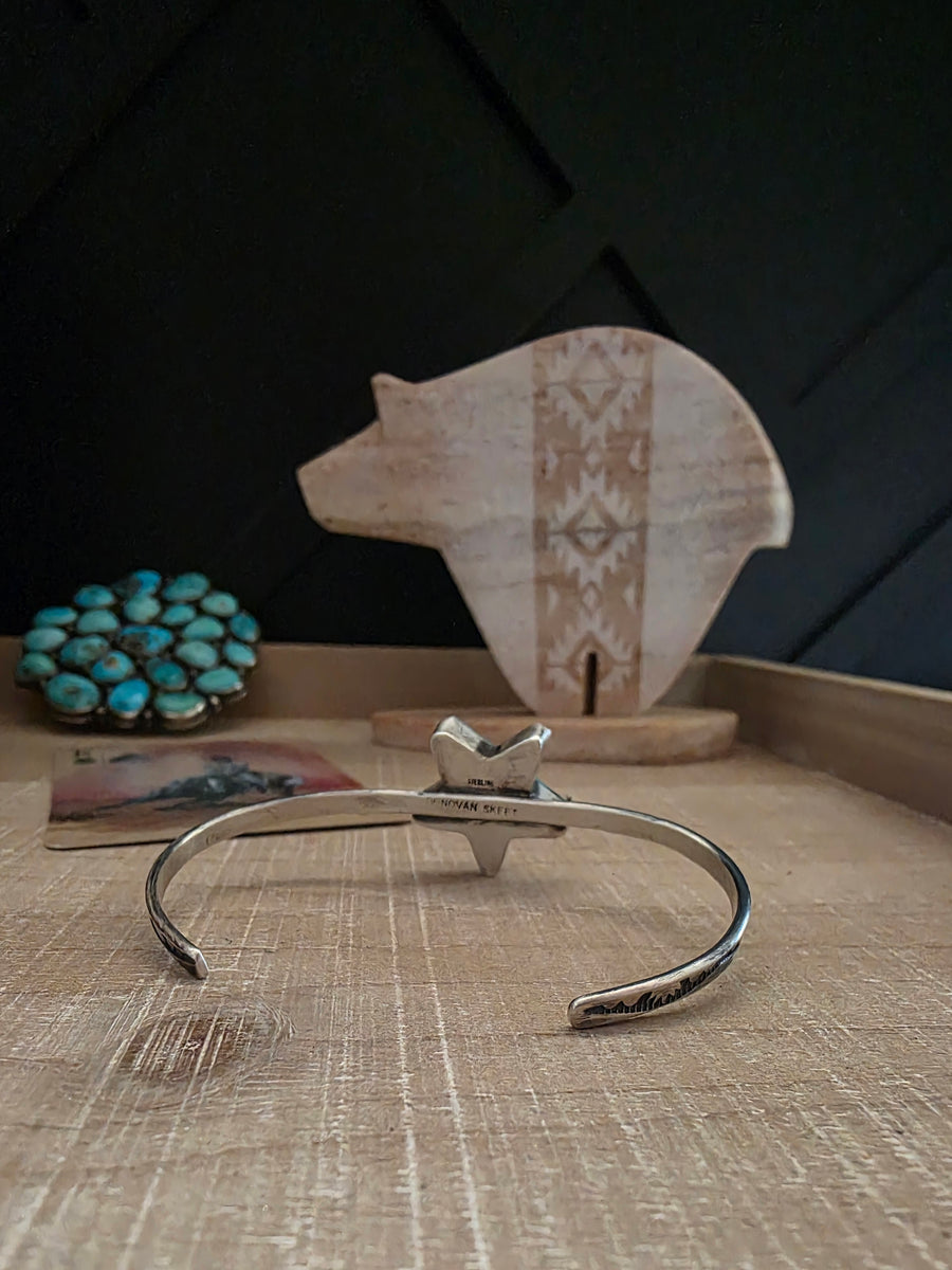 DONOVAN SKEETS KINGMAN TURQUOISE STAR CUFF – Kittie K Ranch and Co