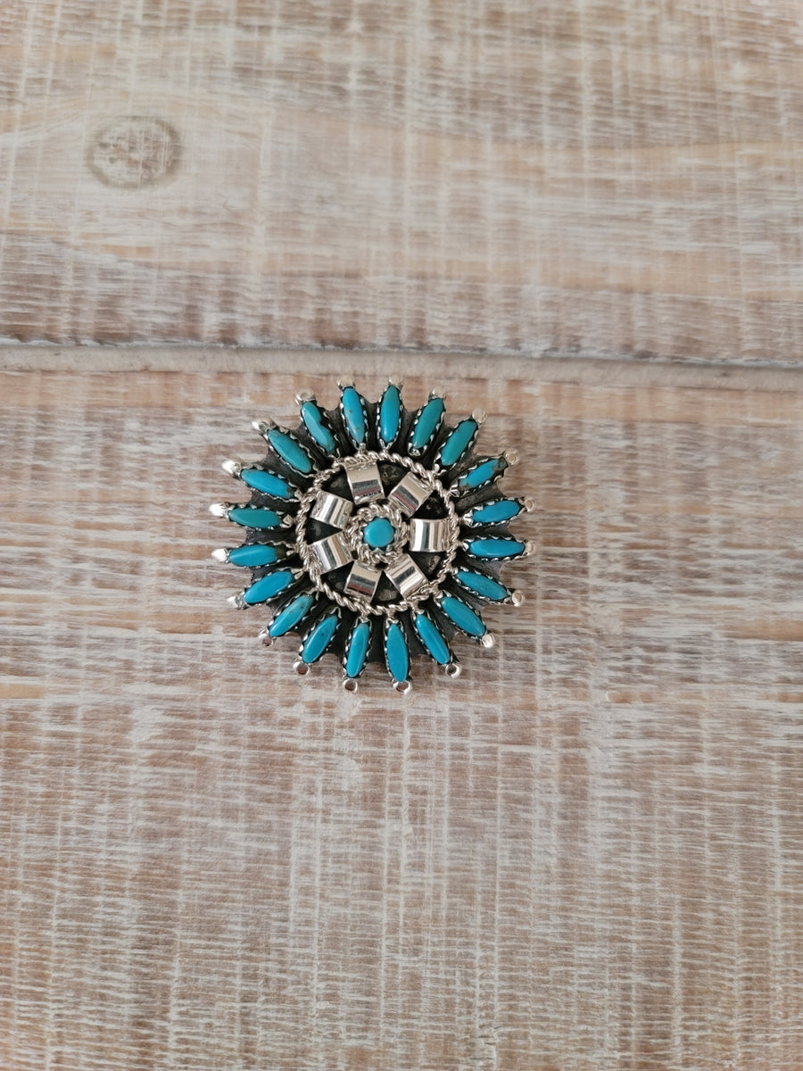 ROSEMARY TOM NEZ TURQUOISE HAT PIN – Kittie K Ranch and Co